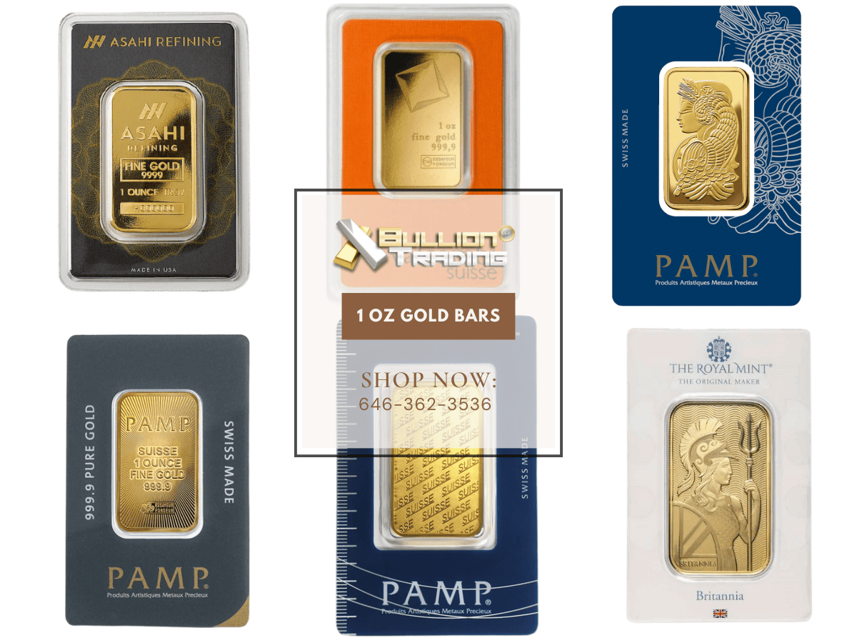 1 oz Gold Bars - Bullion Trading LLC