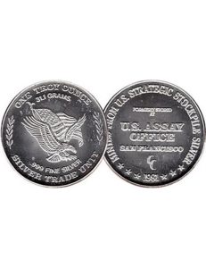 1981 US Assay Office Silver Coin - 1981 Silver Trade Unit