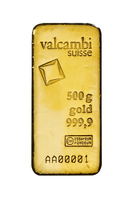 500 Gram Valcambi Gold Bar - Bullion Trading LLC